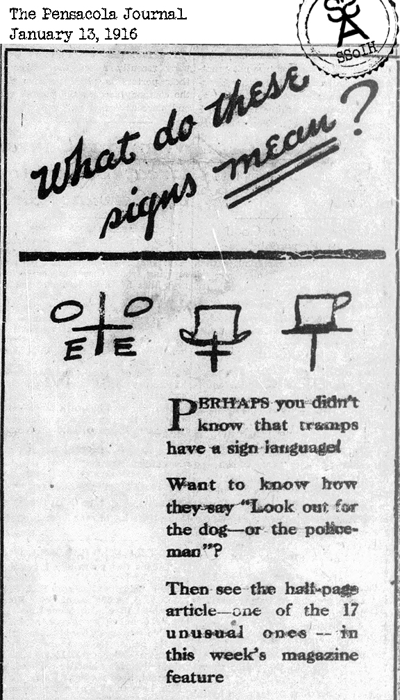 SSoIH.com - History of Hobo Signs.